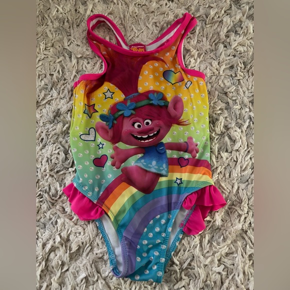Dreamworks | Swim | Dreamworks Trolls Poppy Onepiece Girls Swimsuit 4t ...